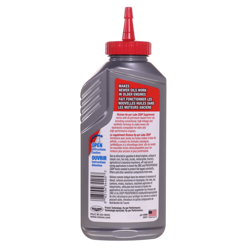 RISLONE - Additifs Huile moteur - ZDDP SUPLEMENT ZINC HY-PER LUBE - 325ml